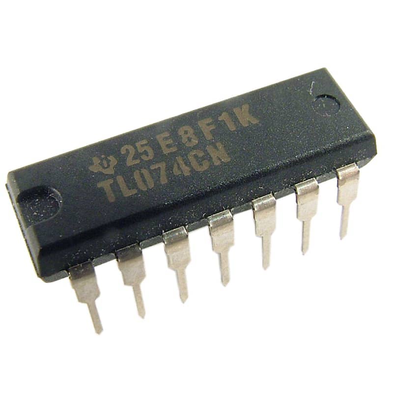Op-Amp - TL074, Quad, Low-Noise, JFET Input, 14-Pin DIP | Reverb