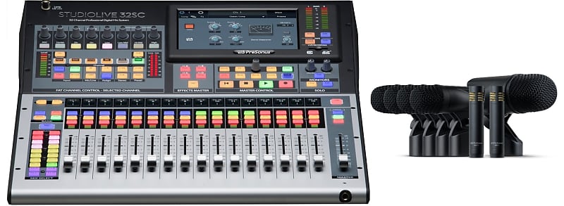(Mint) PreSonus STUDIOLIVE32SC-DM7-K Digital Mixer with Free | Reverb
