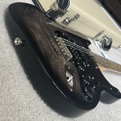 Fender QMT Pale Moon Ebony Stratocaster 2019 - Transparent | Reverb