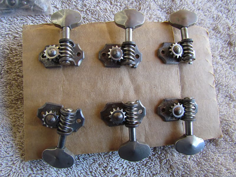 1930's Grover G-93 Tuning Machines Complete set of 6 | Reverb
