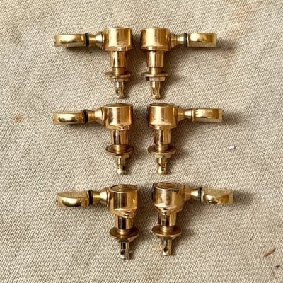 Vintage 1970's Grover Bullseye Rotomatic Guitar Tuners 3+3 | Reverb