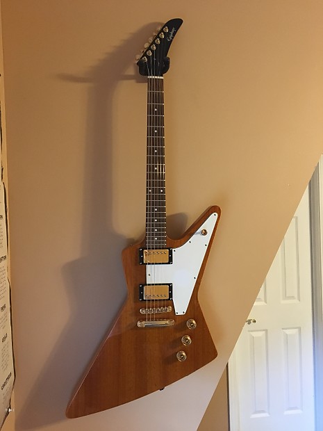 2009 Epiphone '58 Reissue Korina Explorer W/Case Upgraded | Reverb