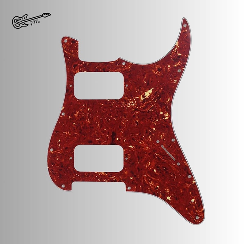 4 Ply Red Tortoise Strat HH Style Pickguard | Reverb