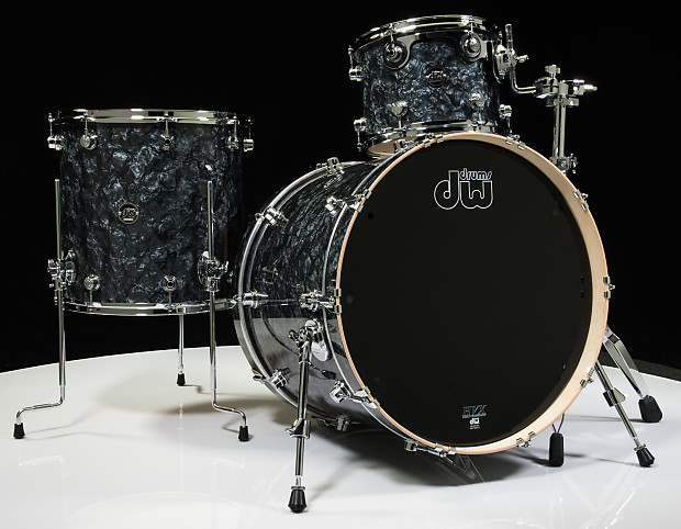 DW Performance Series 3pc Shell Pack 12/16/22 Black Diamond | Reverb
