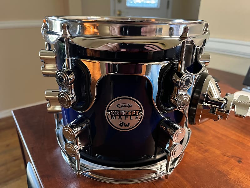 PDP Concept Maple 8" Tom Blue to Black fade | Reverb
