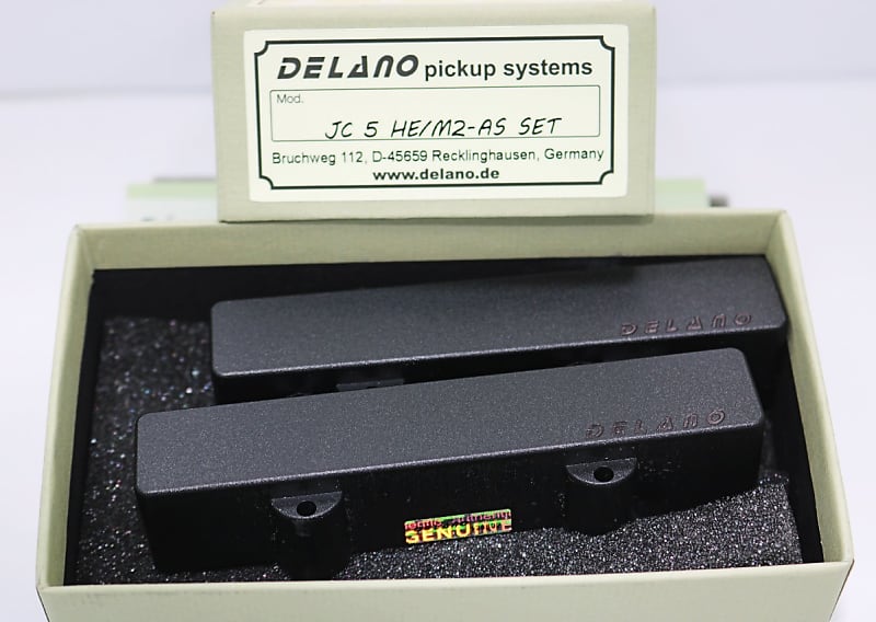 Delano Delano JC5 HE/M2 5 String Jazz L/S Size Split Coil Set | Reverb