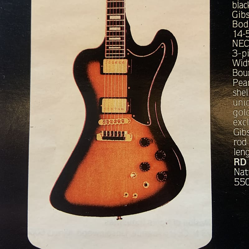 Gibson RD Artist 1980 dealer sheet | Reverb