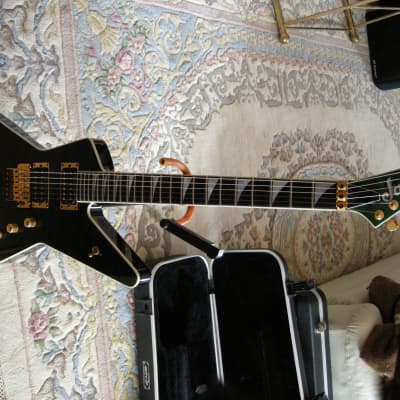 Jackson Explorer 1995-Jade transparent Green gold hardware , | Reverb