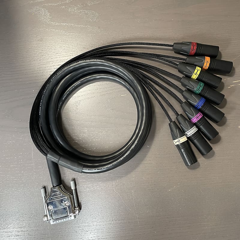 8' DB25 to XLR Balanced 8-Channel Cable, Made with Mogami | Reverb