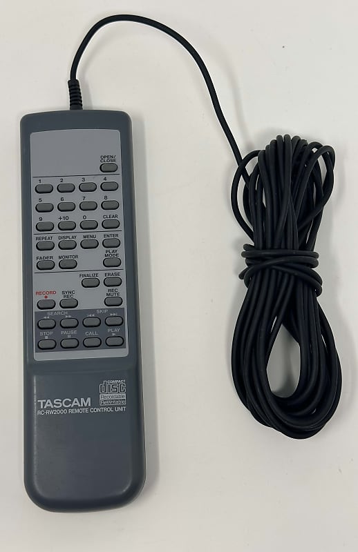 TASCAM Wired Remote Controller RC-RW2000 - NICE!! CD-RW2000 | Reverb