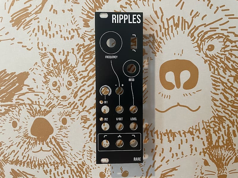 RARE Black Replacement Panel for Mutable Instruments Ripples | Reverb