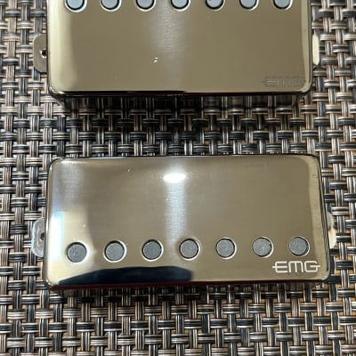 EMG 57/66-7H Humbucker Set Black Chrome | Reverb