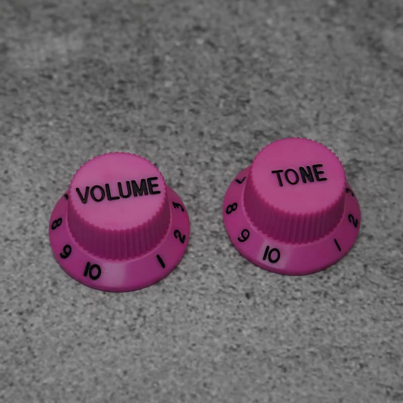 #443 Pink Custom Color Strat Stratocaster Fender Knobs Knob | Reverb