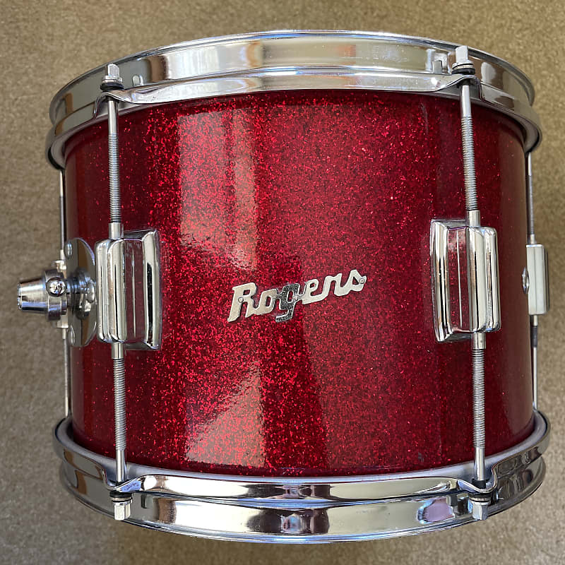 Rogers 12” Tower Series Tom 1965 - Red Sparkle | Reverb