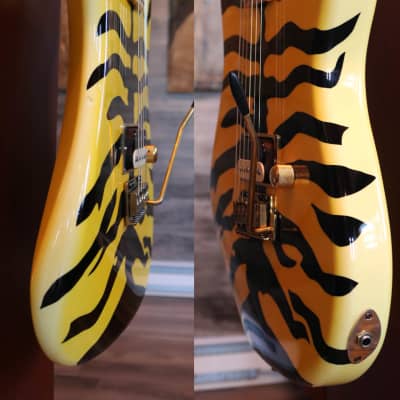 80s ESP M-1 George Lynch Signature Yellow Tiger | Reverb