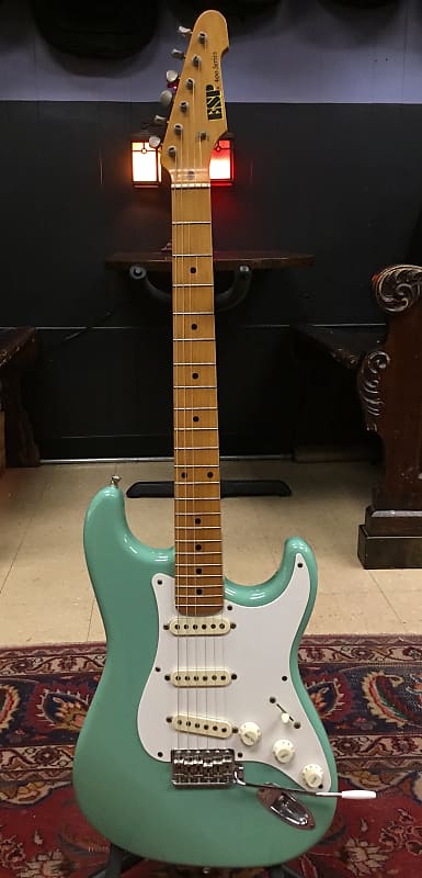 1980's ESP 400 Series Strat- Rare Seafoam Green! | Reverb