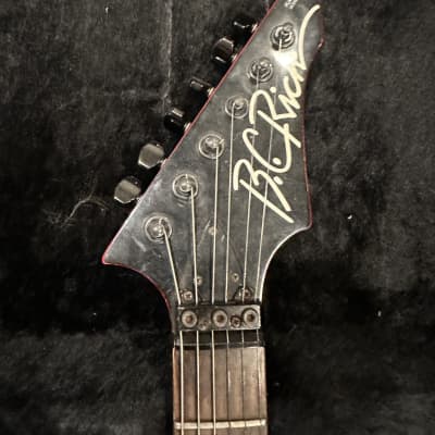 1987 BC Rich Warlock Platinum series Red with ohsc | Reverb