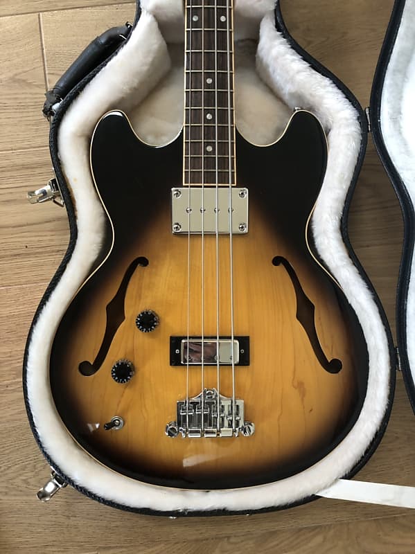 RARE left handed Gibson Midtown bass 2013 Sunburst | Reverb