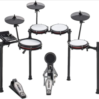 Alesis Nitro Mesh Electronic Drum Set Bundle with Alesis SP-2 | Reverb