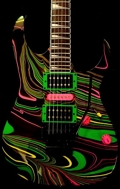 Ibanez RG Custom Swirl DNA style VAI JEM | Reverb
