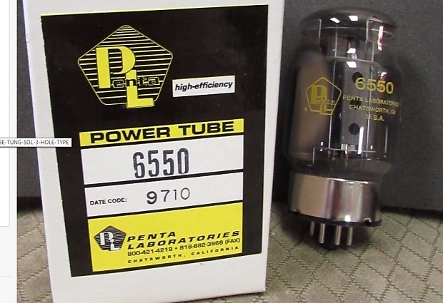 Matched Pair Penta Laboratories 6550 NOS 1997 3 Hole Grey | Reverb