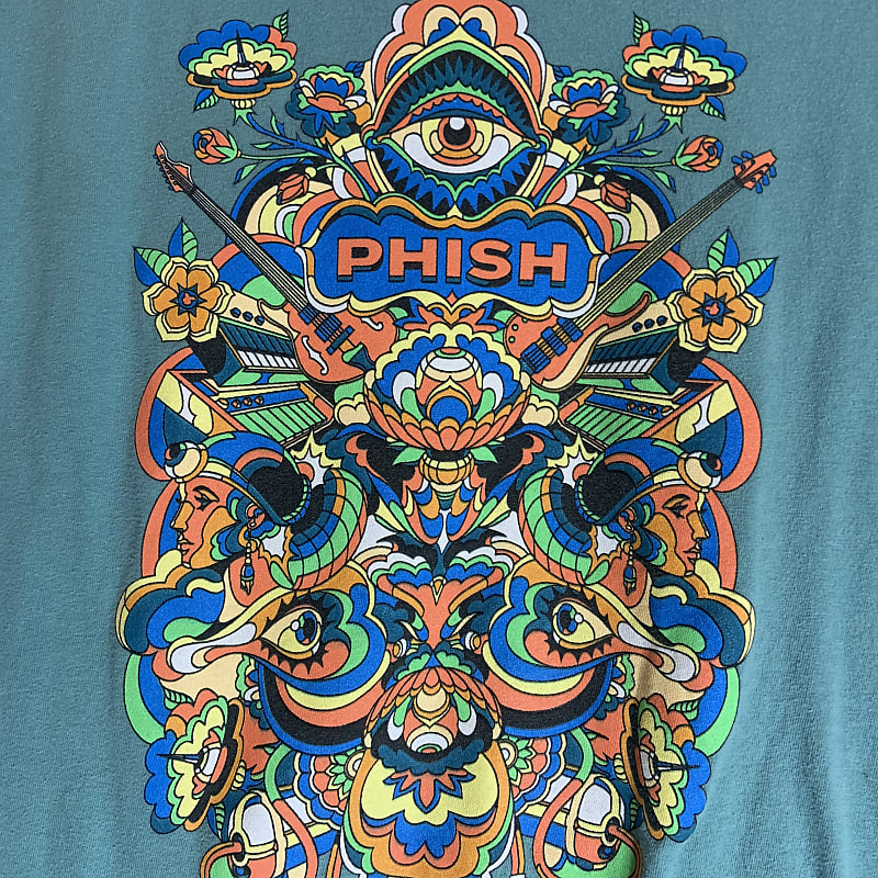 Phish small green Graphic preowned T-shirt | Reverb