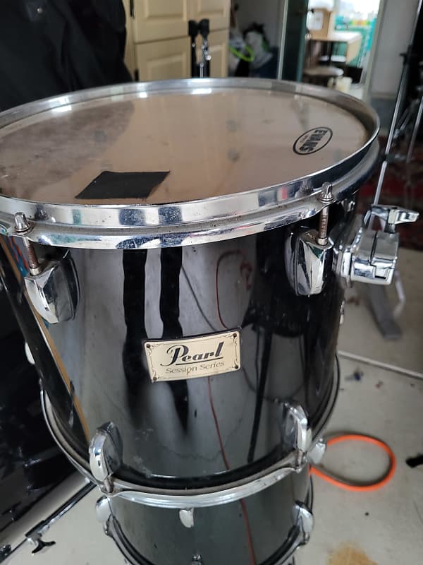 Pearl Session Series Black Tom 14" for Drum Set | Reverb