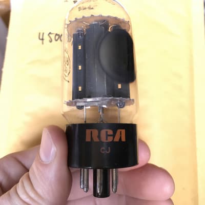 RCA 6L6 GC CJ Black Plate Matched Pair | Reverb