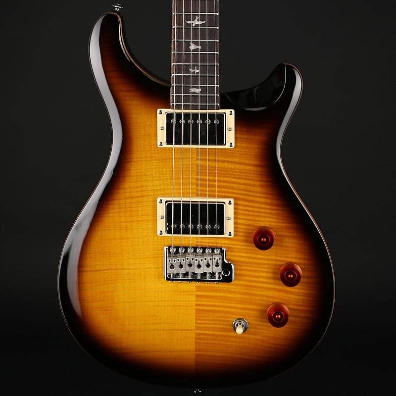 PRS SE DGT with Birds in McCarty Tobacco Sunburst with Gig | Reverb