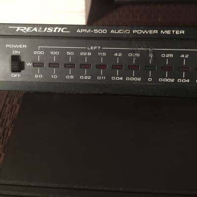 Realistic APM - 500 Audio Power Meter 1975 Black | Reverb