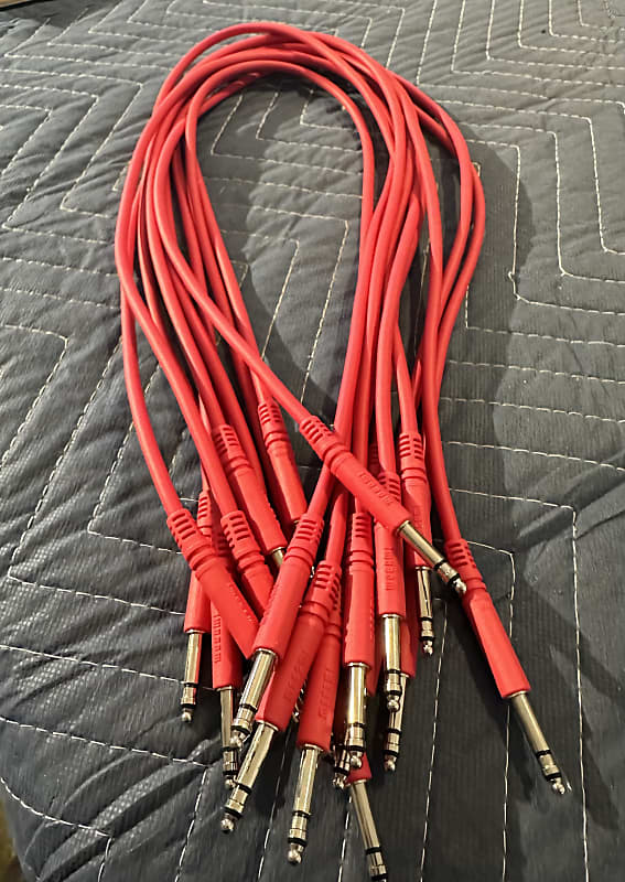 Mogami Bantam TT Patch Cables Red 18in (10 pack) | Reverb