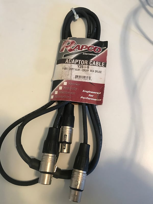RAPCO INTERNATIONAL Y26-6 Adaptor Cable | Reverb
