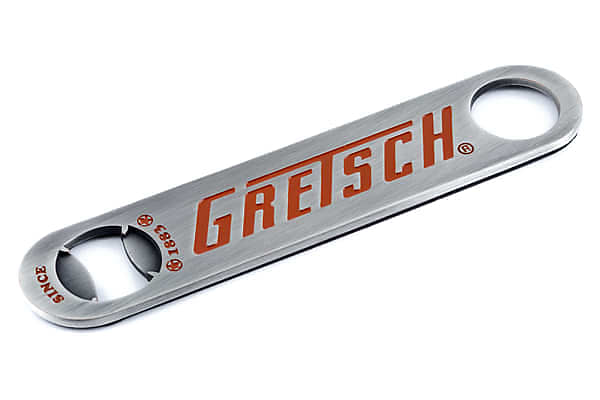 Official Gretsch Logo Beer Bottle Opener Brushed Aluminum, | Reverb