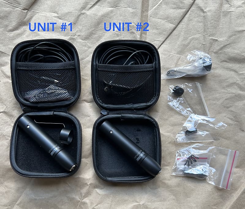 Shure Microflex Preamp and Lavalier with clips, windscreen, | Reverb