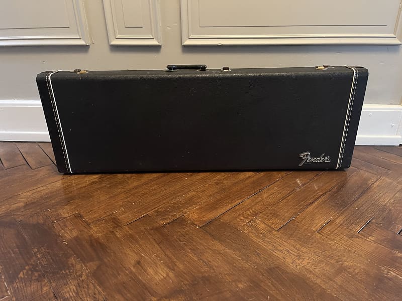 1970's 3/4 Fender Case - Black / orange. Musicmaster Duosonic | Reverb