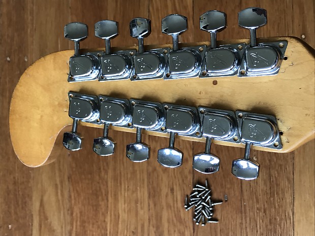 Fender Electric XII Vintage 12-string "F" Tuners 1966 Chrome | Reverb