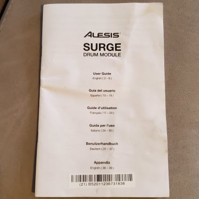 Alesis Surge Drum Module w/Wire Harness, Manual, Adapter, | Reverb