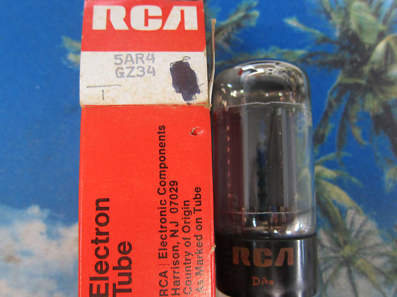 NOS Vintage Mullard GZ34(RCA) 5AR4 Rectifier Tube, Gt | Reverb