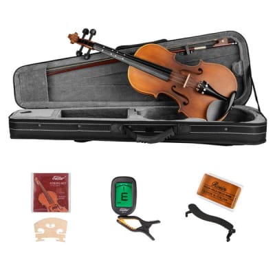4/4 Violin Set Bundle Full Kit with Hard Case and Accessories | Reverb
