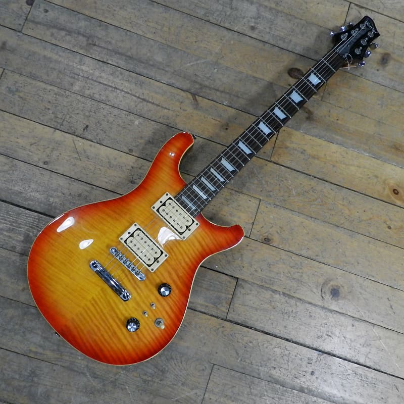 Raven double cutaway 2015-present - orange | Reverb