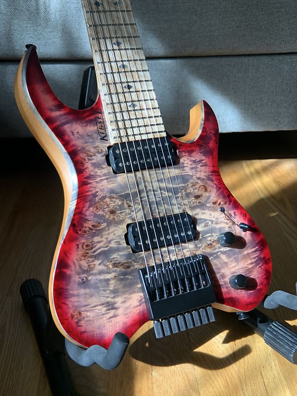 Kiesel Vader 8 2021 Translucent red burst | Reverb