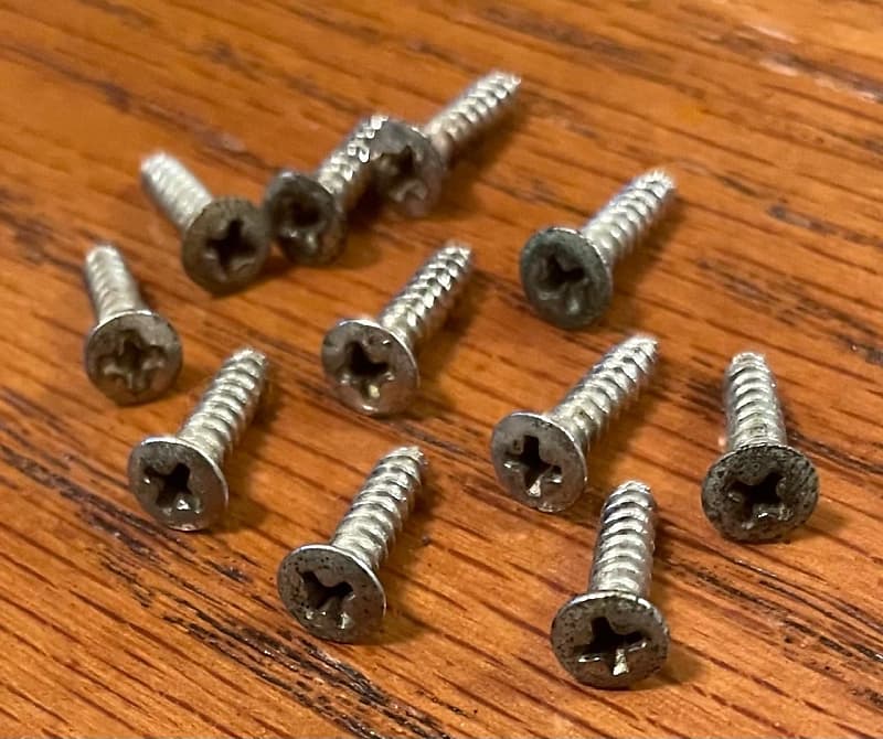 Vintage ORIGINAL 1960's Fender Stratocaster Pickguard SCREWS | Reverb