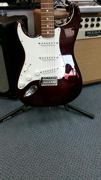 Fender Standard Stratocaster Left Handed Wine Red | Reverb