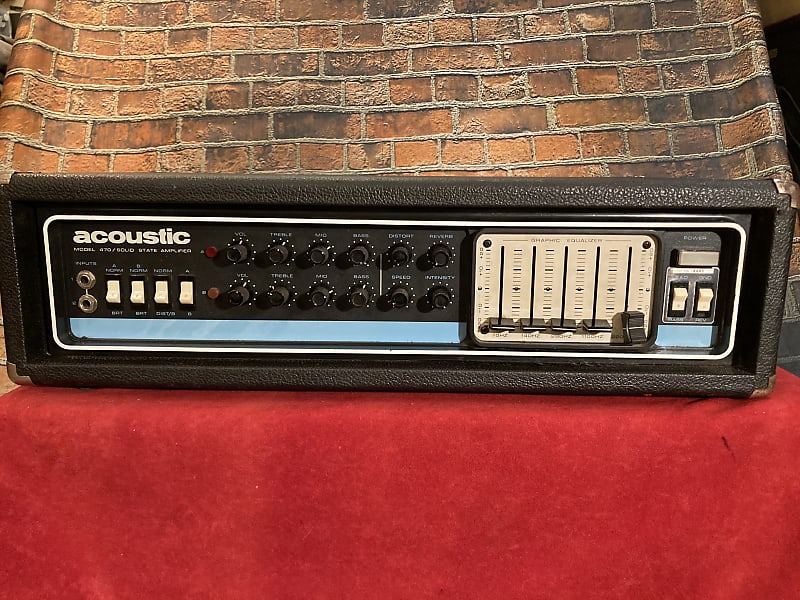 Acoustic 470/ Solid State Bass Amp Head -Vintage 1970’s | Reverb