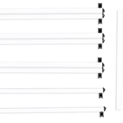 (2) Eliminator Club Scene Highboy Tables w/White Scrim+Carry | Reverb