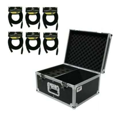 OSP MIC-CASE15 ATA 15 Microphone Transport Road Case | Reverb