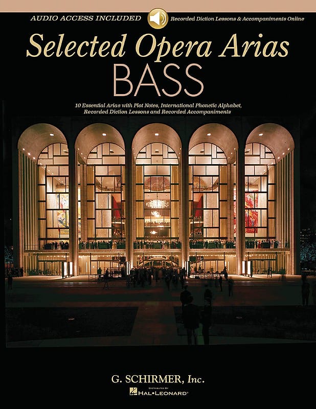 Selected Opera Arias Bass Book with Online Audio | Reverb