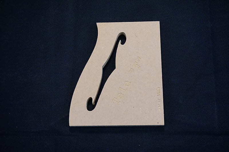 Telecaster F-hole F Template ~ CNC 1/2" MDF ~ Guitar Router | Reverb