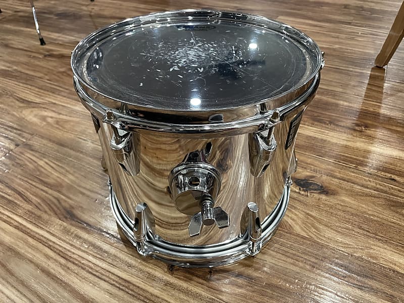 Remo Acousticon 516 12x10" tom w/quadura chrome wrap VIDEO | Reverb