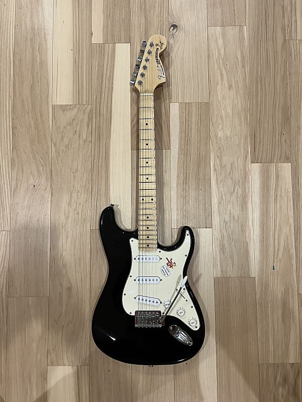 Squier Strat / Partscaster Scalloped neck Stratocaster Black | Reverb